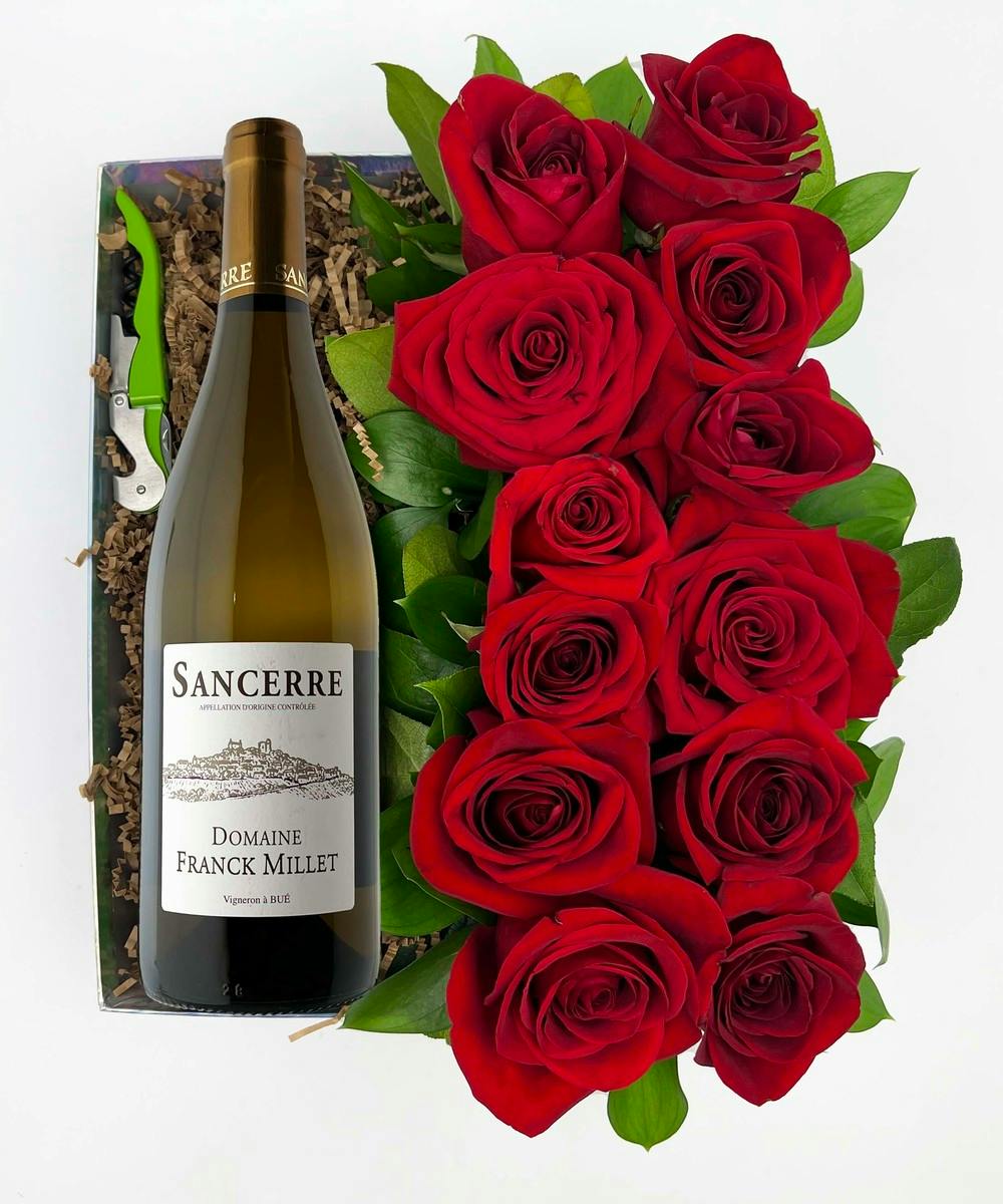 Domaine Franck Millet Sancerre + Red Rose Tray | Birmingham (AL) Wine ...