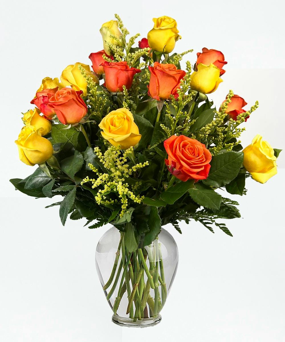 Sunrise Splendor Orange Rose Bouquet | Norton's Florist