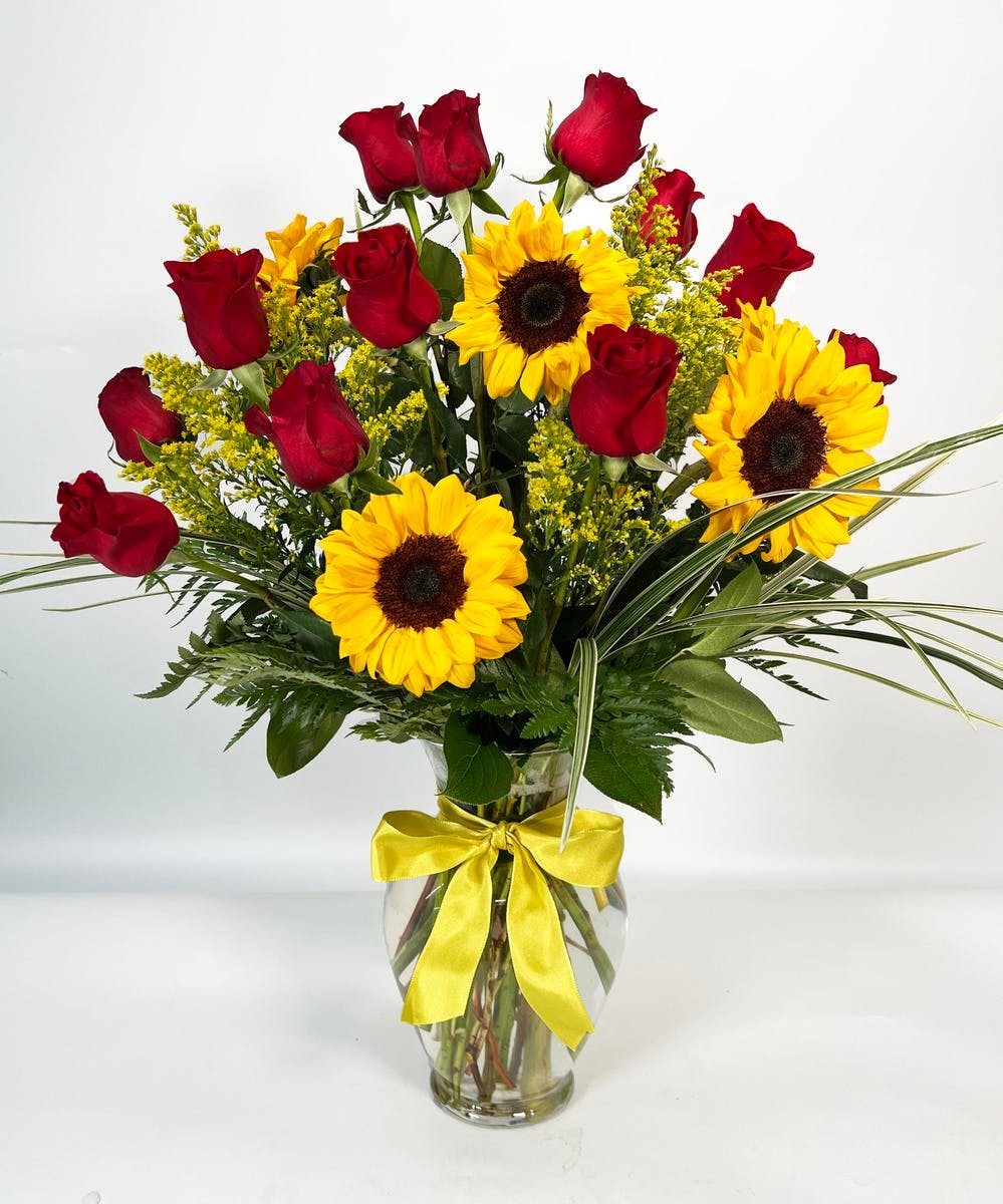 You Are My Sunshine Sunflowers & Roses | Birmingham Flower Delivery